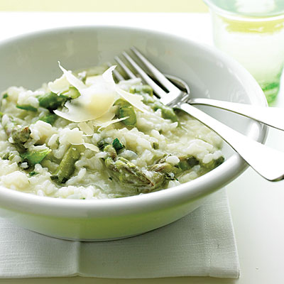 Spring vegetable risotto